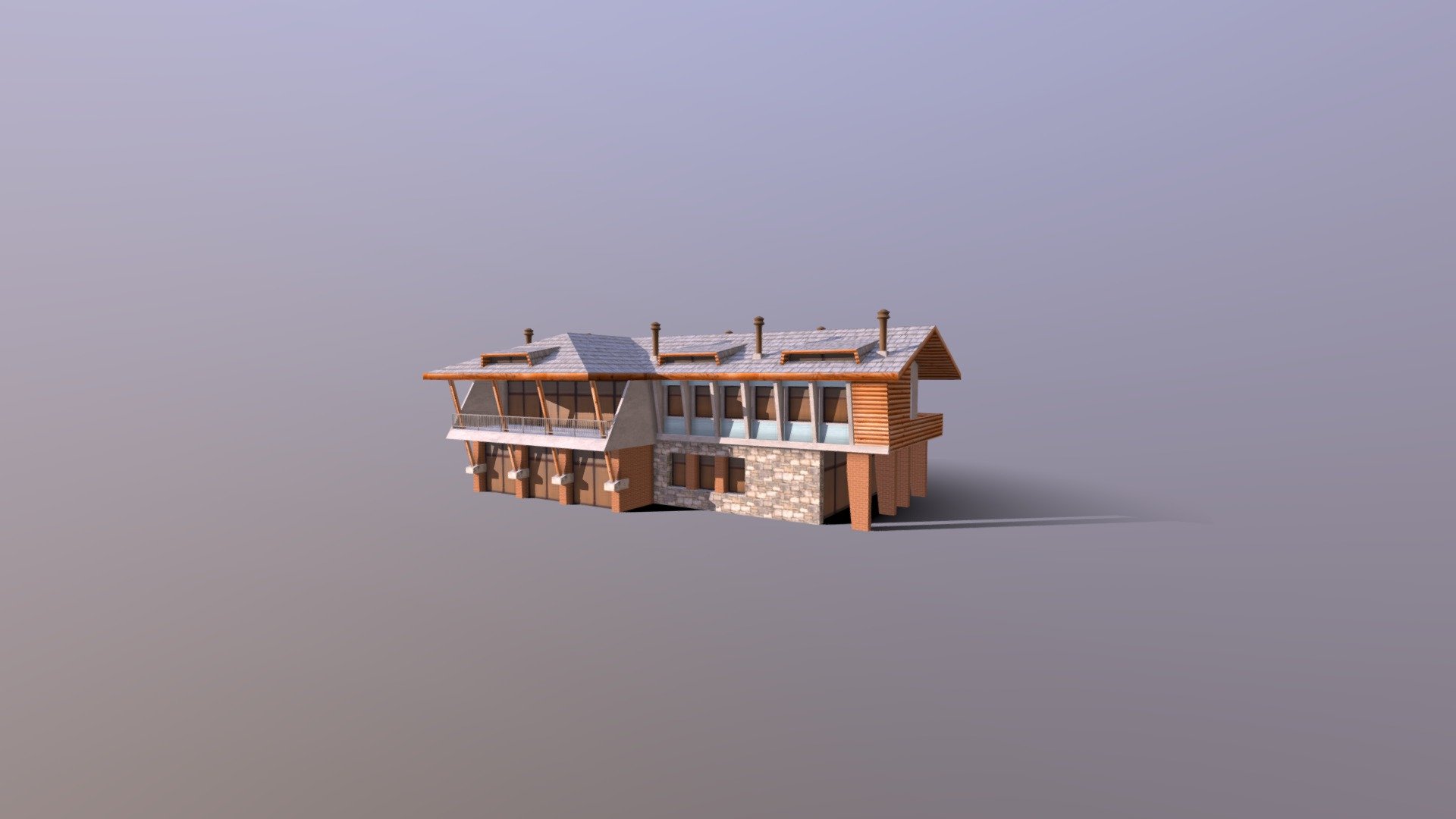 Hotel Ravniste in Jastrebac, Serbia - 3D model by Iskra: Yugoslav ...