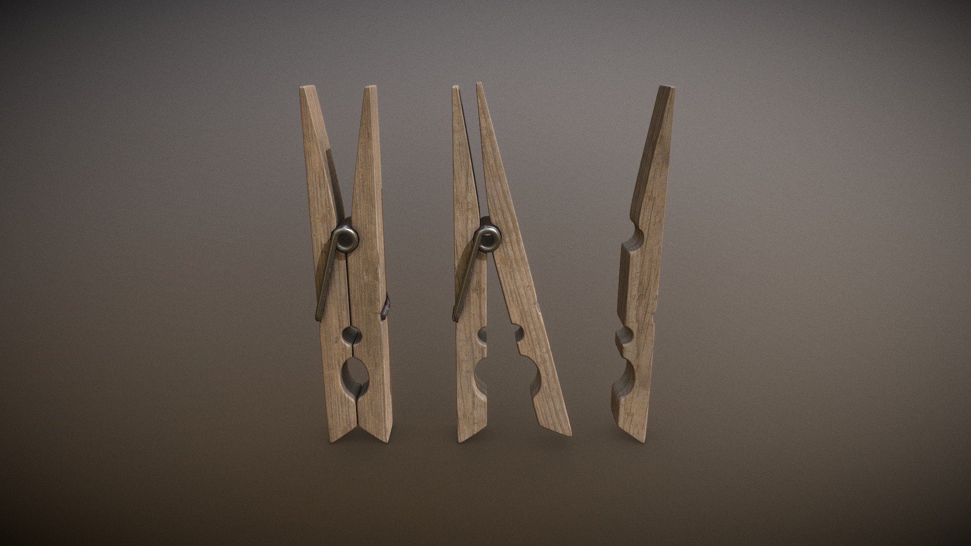 Clothespins - 3D model by ZittArt (@lorenzozitta) [19baa7a] - Sketchfab