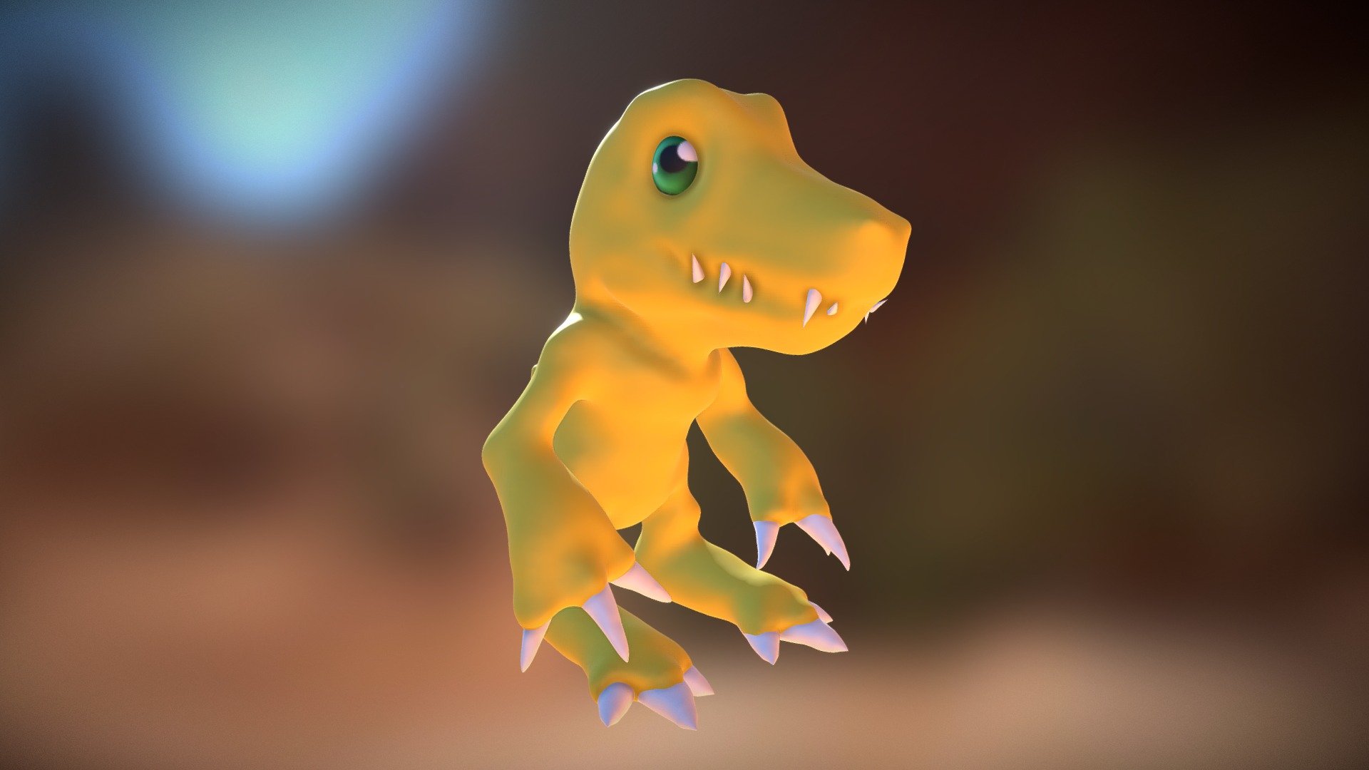 Agumon - Digimon - 3D model by mateusberty [19bc952] - Sketchfab