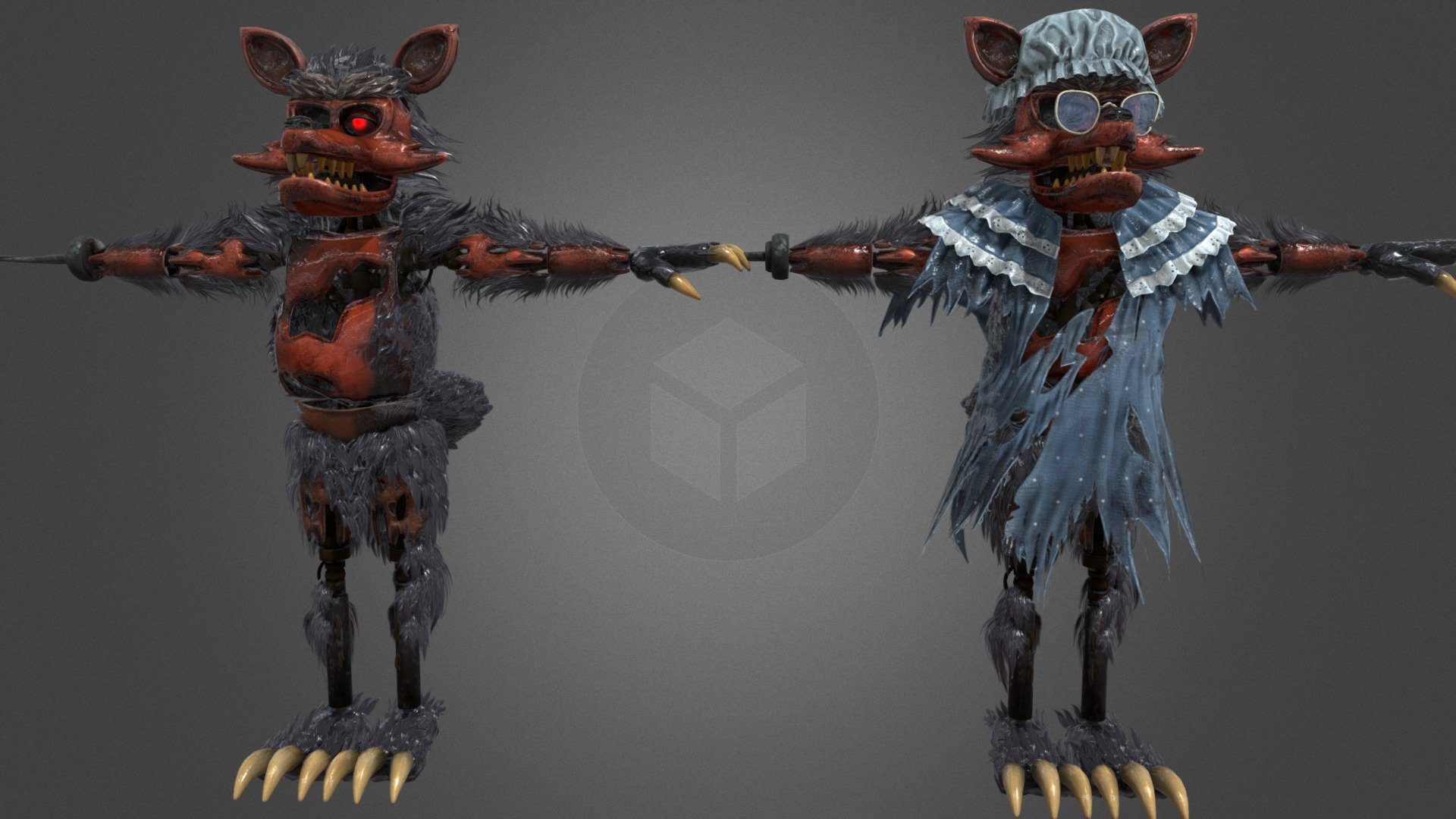 Big Bad Foxy | Special Delivery - Download Free 3D model by JuztAndy ...