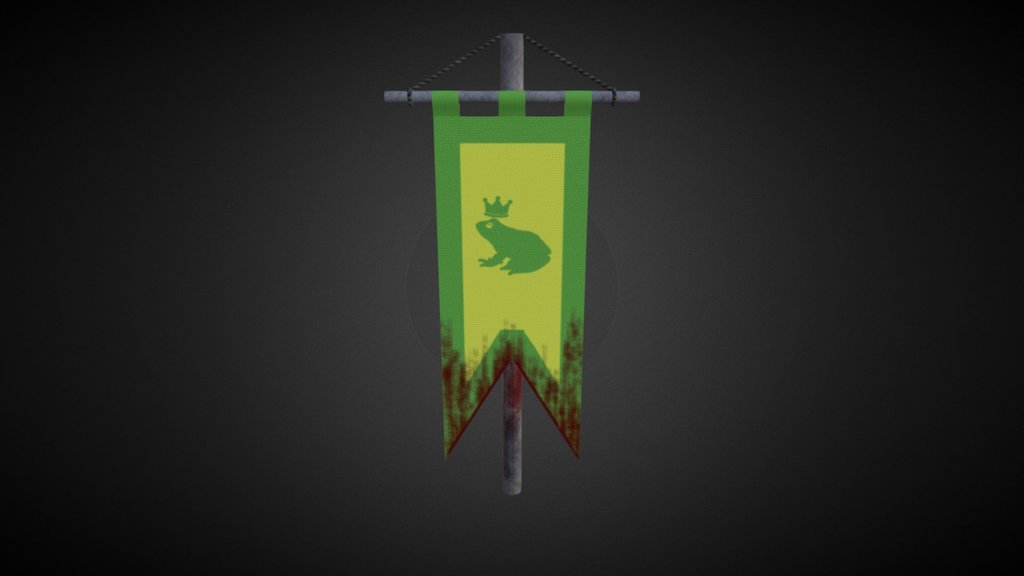 Heraldic Frog Banner - 3D model by Länsman (@Lansman) [19c092f] - Sketchfab