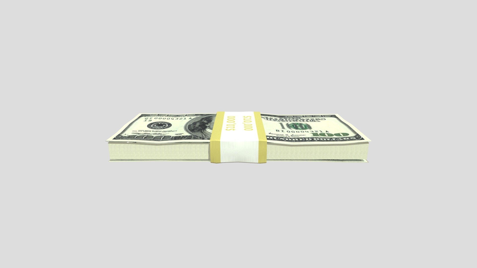 Cash bundle - Download Free 3D model by Dekrayzis (@Vincent.Corleone ...