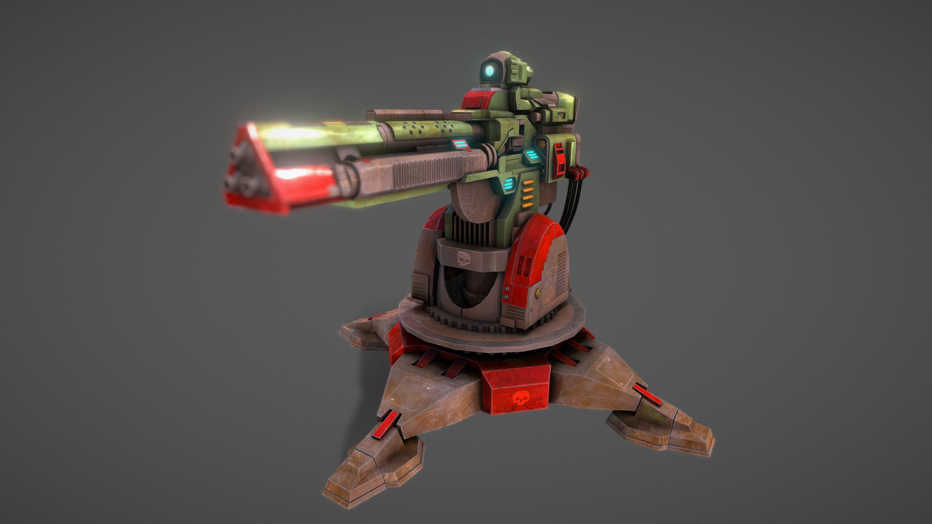 Sentry Gun - 3D model by JetSynthesys [19c4d03] - Sketchfab