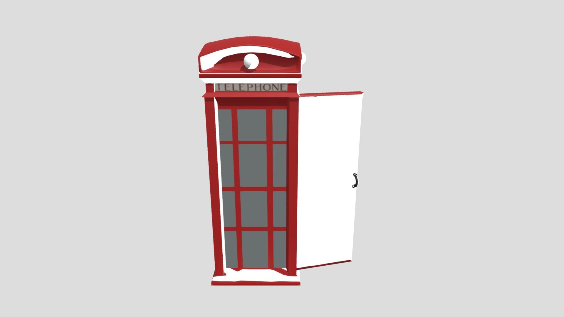 British Telephone Booth - 3D model by NathanKanter [19c83f6] - Sketchfab