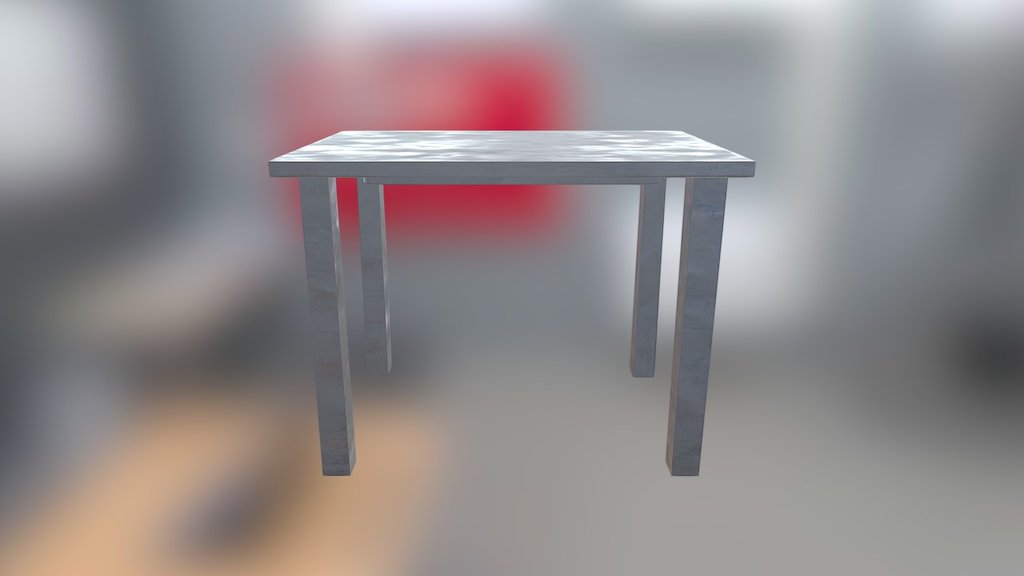 Metal table - 3D model by Aaron_Ed [19ca759] - Sketchfab