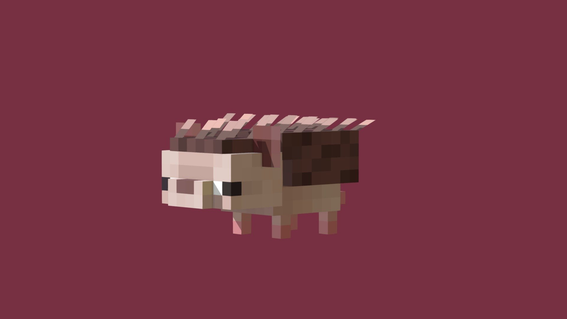 Hedgehog Minecraft - 3D model by PauKuma [19cabc8] - Sketchfab