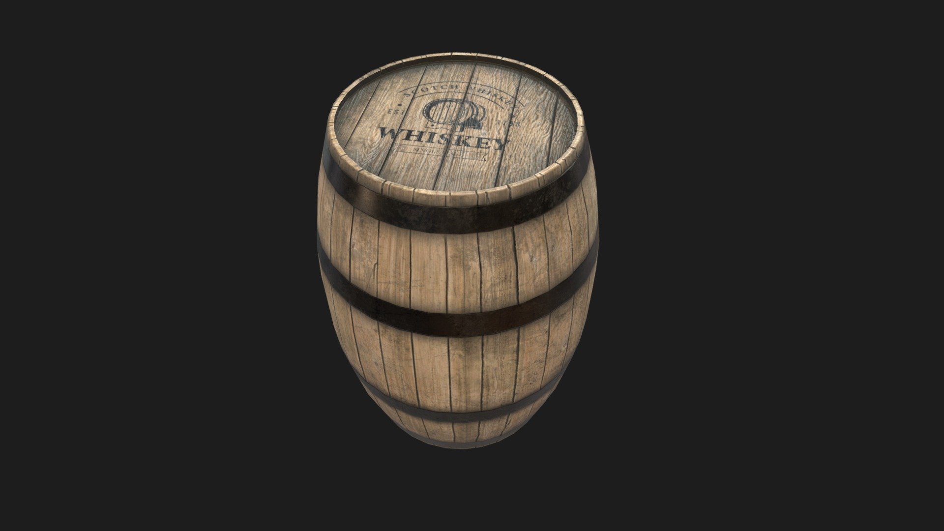 Wiskey Barrel Old - Download Free 3D model by pantherarossa [19d2743 ...