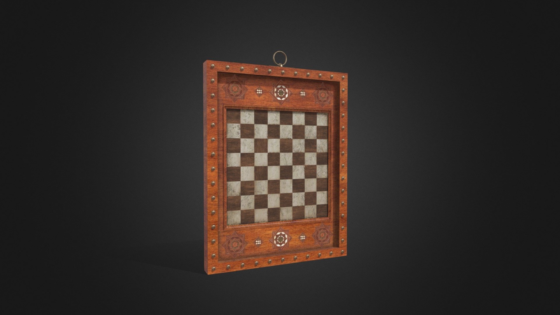 Nasrid chess board / Tablero de ajedrez nazarí - 3D model by ...