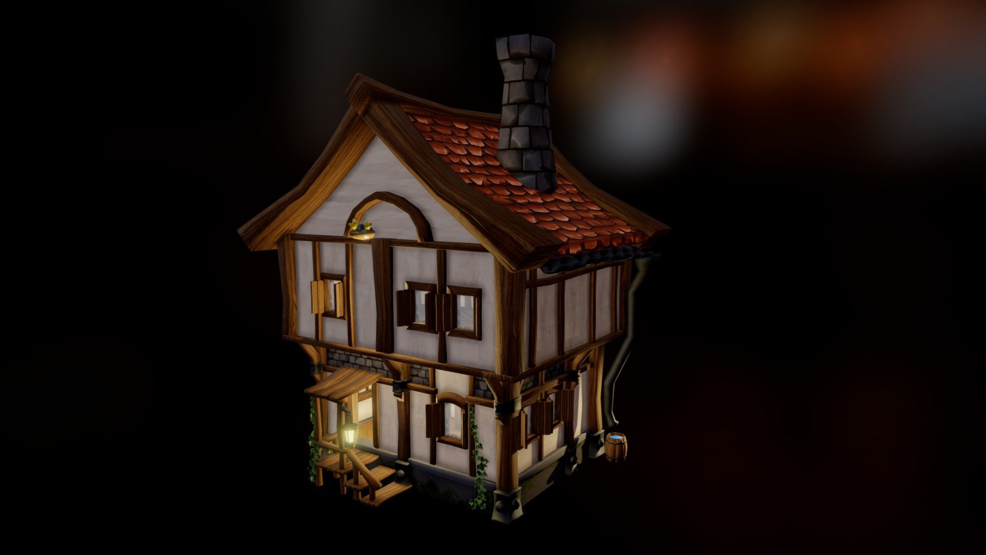 Stylized_house - 3D model by ceelees [19d51d8] - Sketchfab