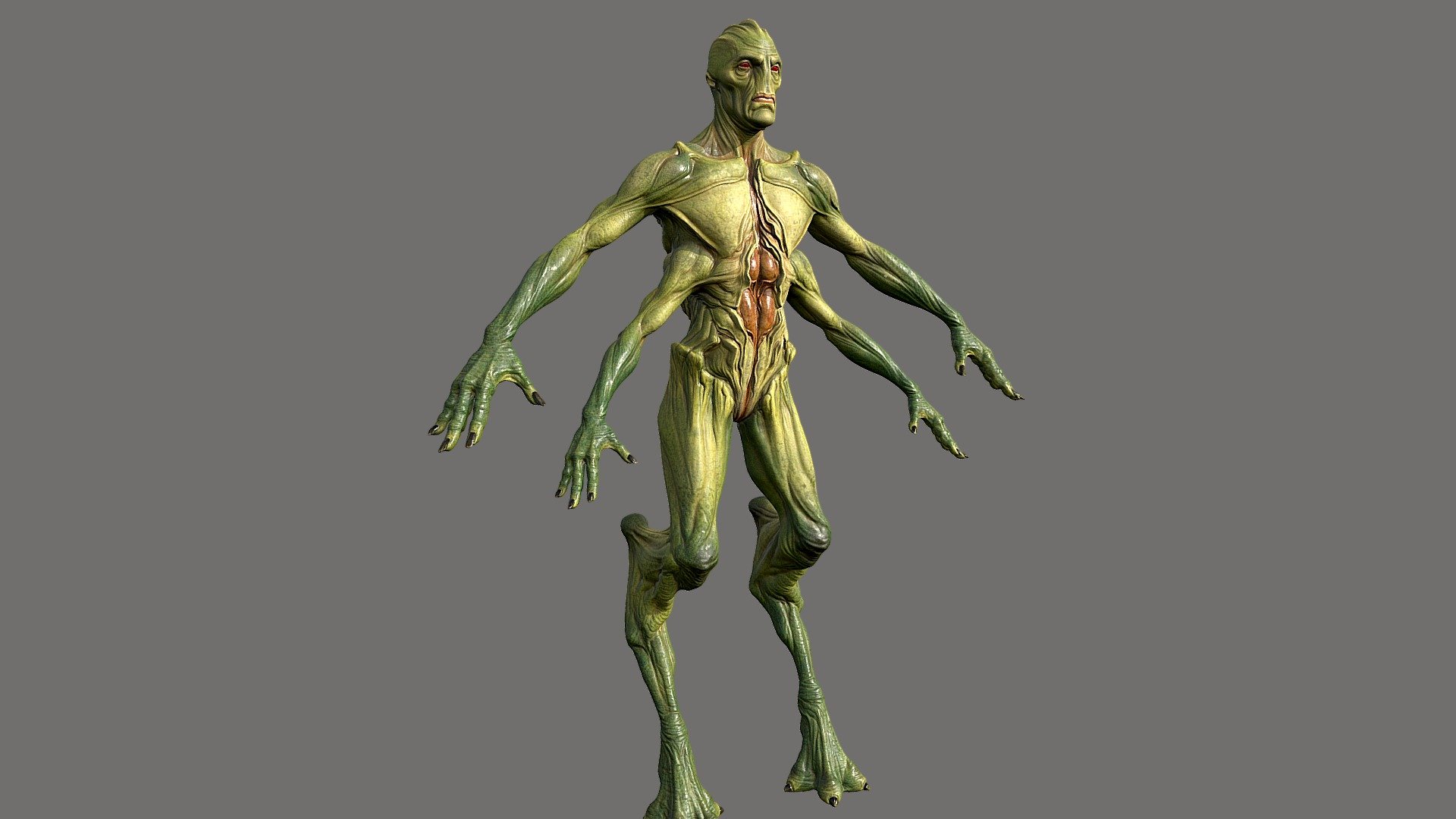 Green Alien Character - Download Free 3D model by assetfactory [19d9469 ...