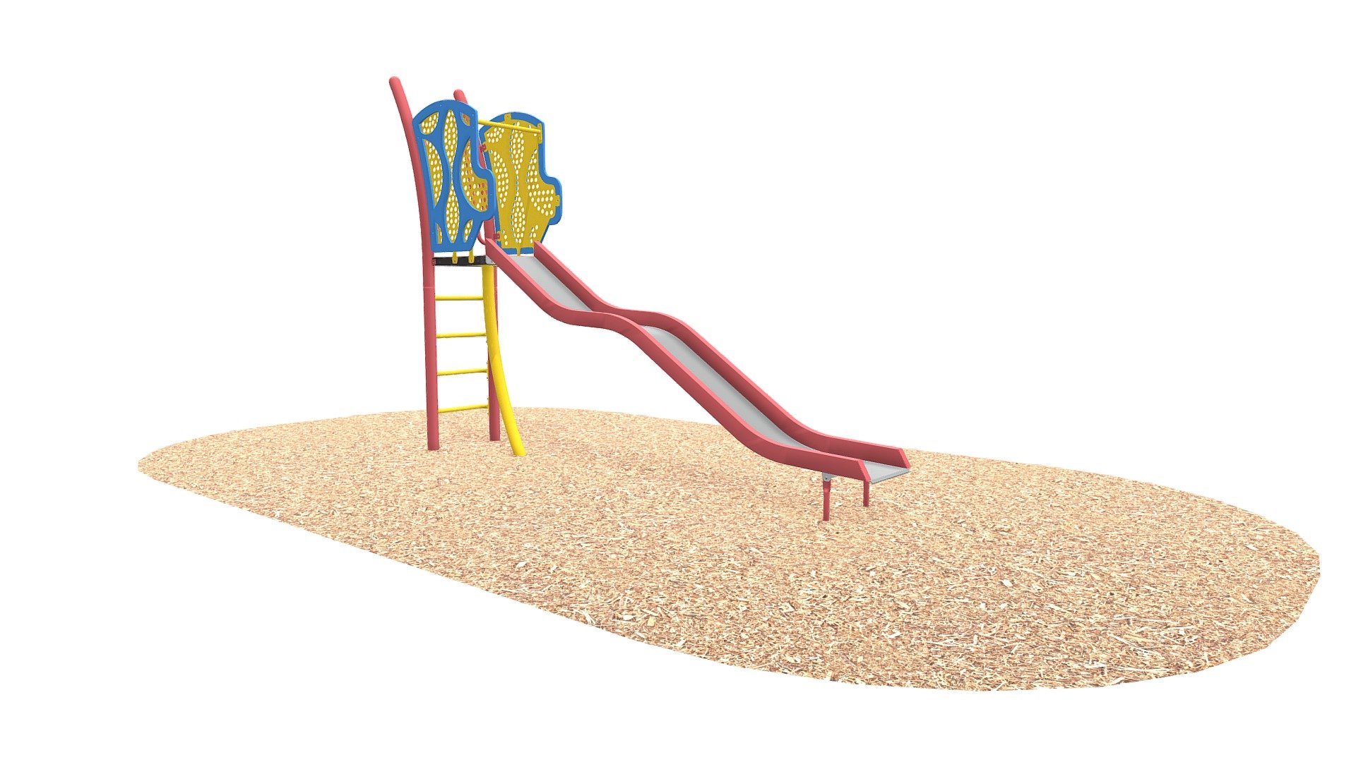 SA-TS045 TRADITIONAL SLIDE 5ft WAVY SS SLIDE - 3D model by Henderson ...