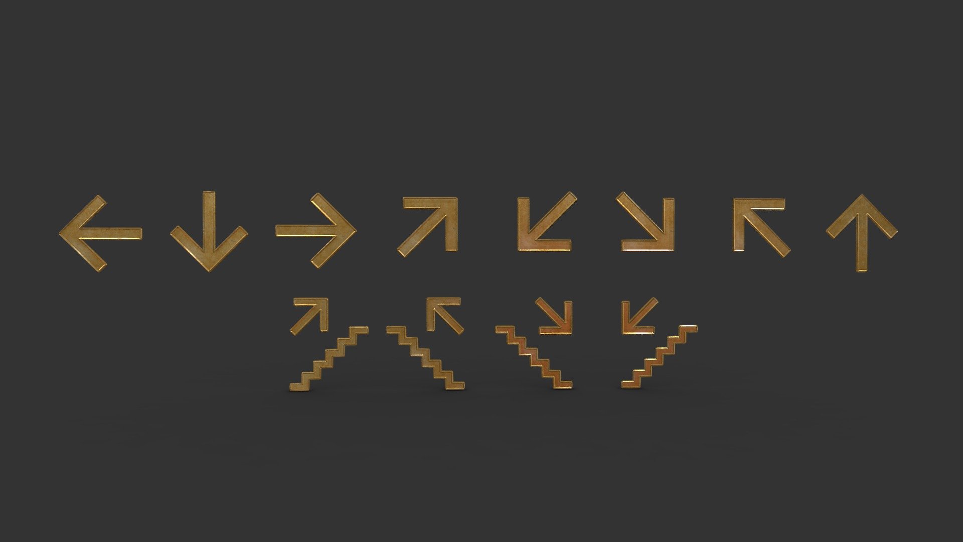 City Icons Pack - Arrows - Download Free 3D model by Unreal Designer ...