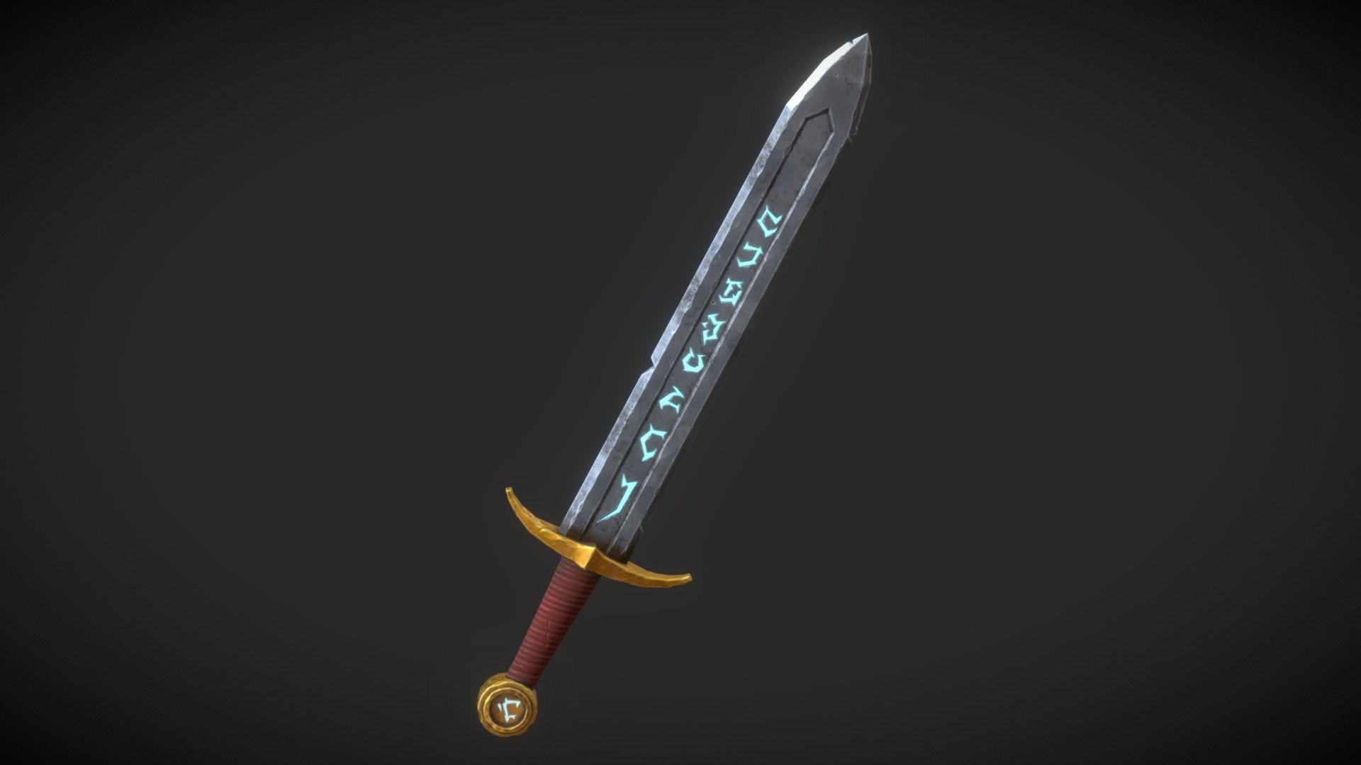 Rune Sword - 3D model by David Vargas Manzo (@DavidVargas) [19e1c33 ...