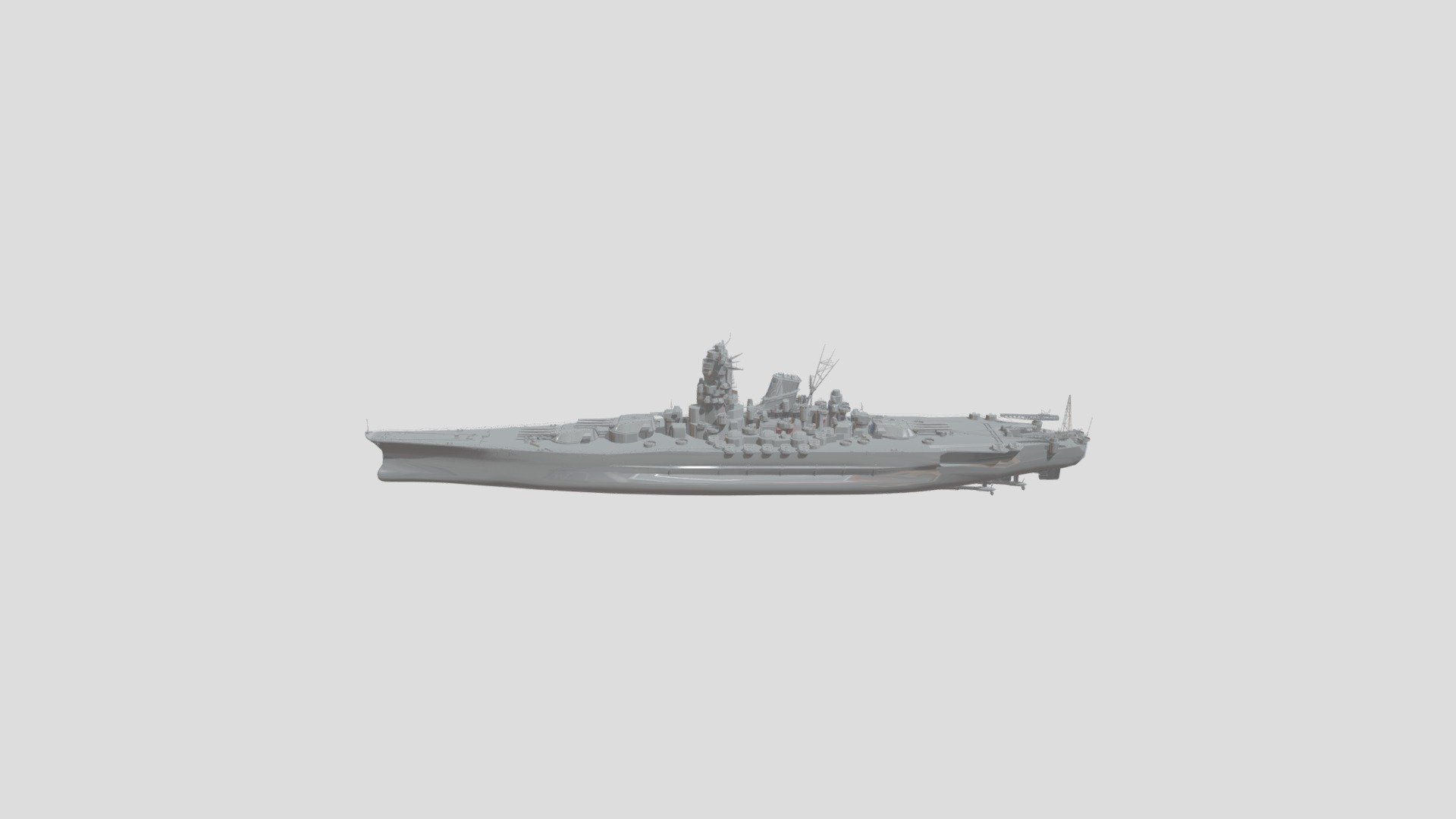battleship-yamato - 3D model by gillb1 [19e2dda] - Sketchfab