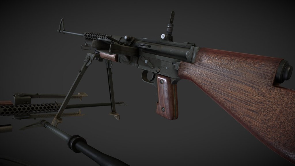 Machine gun - A 3D model collection by Habsh - Sketchfab