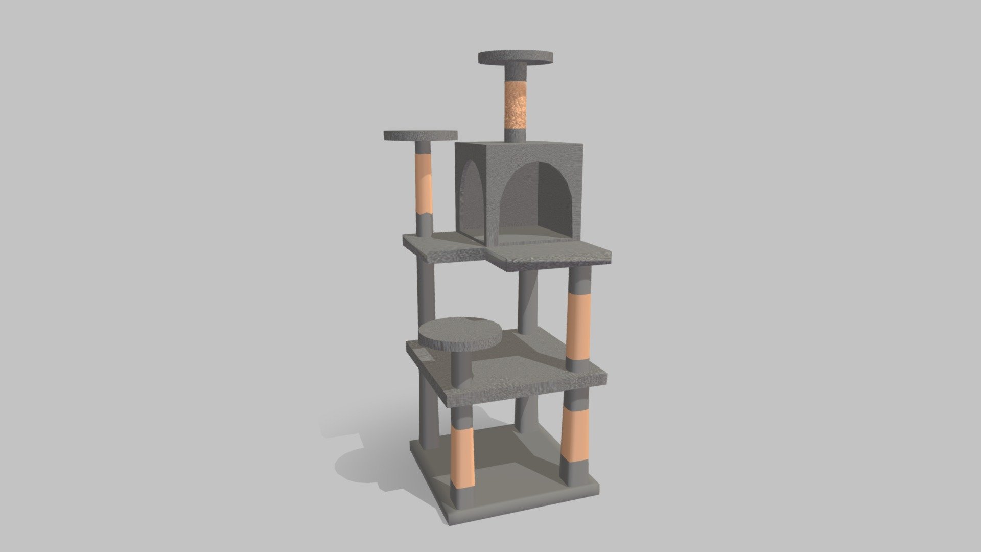 Cat Tree - Download Free 3D model by KatieM [19e5096] - Sketchfab