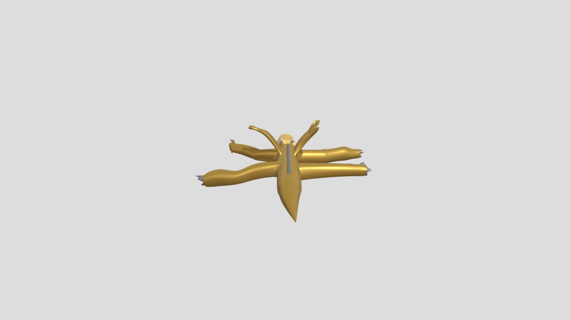 golden dragon from clash of clans - 3D model by mikmikoni [19e7a42 ...