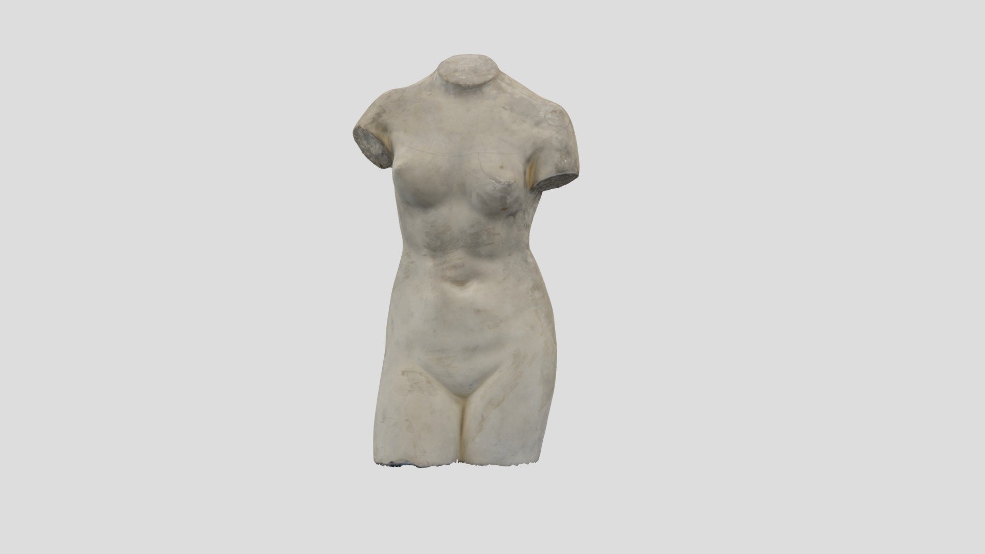 female torso - Plaster Cast - 3D model by Collaboration, Arts ...