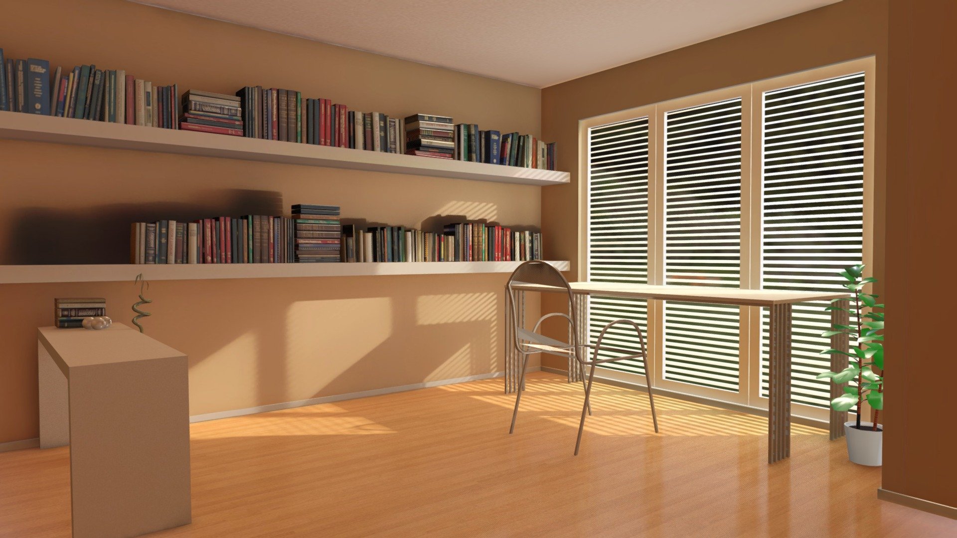 Study Room Scene - Buy Royalty Free 3D model by 3dia [19e90b9 ...