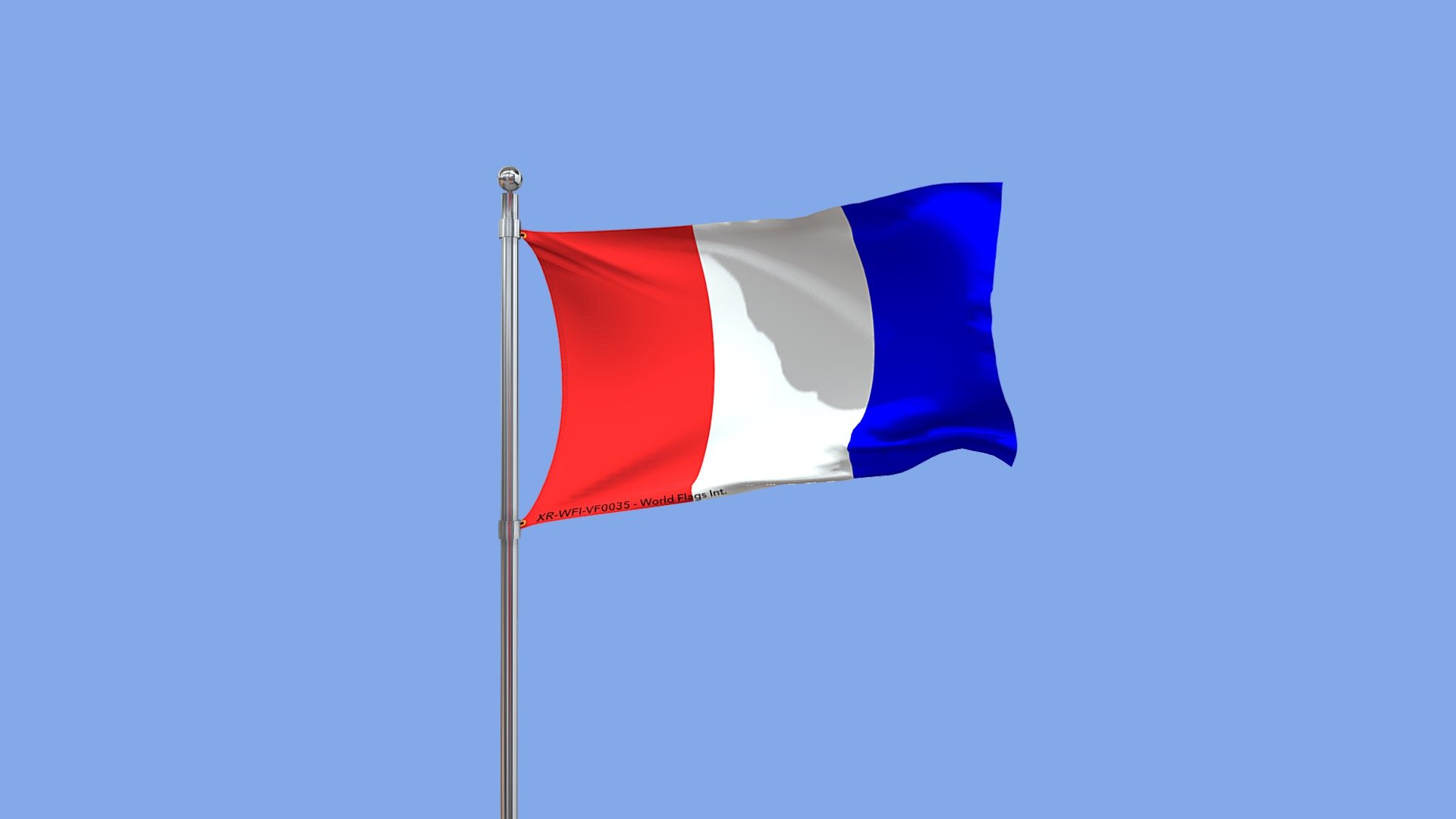 Flag Marine Code Tango WFI-vf0035 - 3D model by World Flags ...