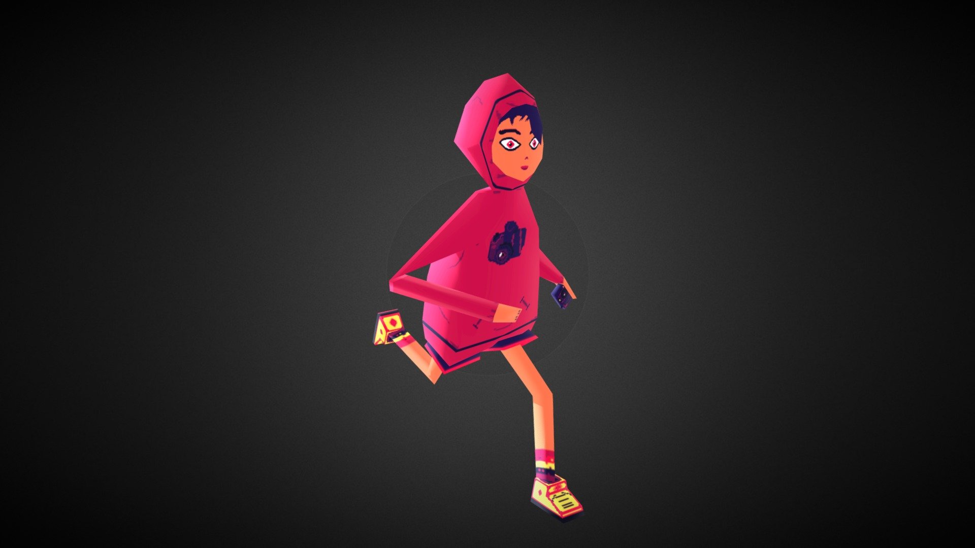 Low Poly Hooded Human with a Camera 256FES - Download Free 3D model by ...