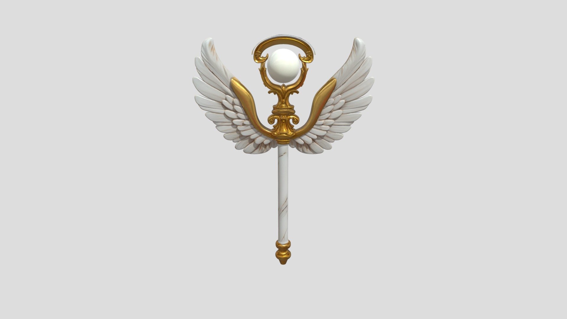Angelic Staff - Download Free 3D model by suddel (@suddel13) [19f0a4c ...
