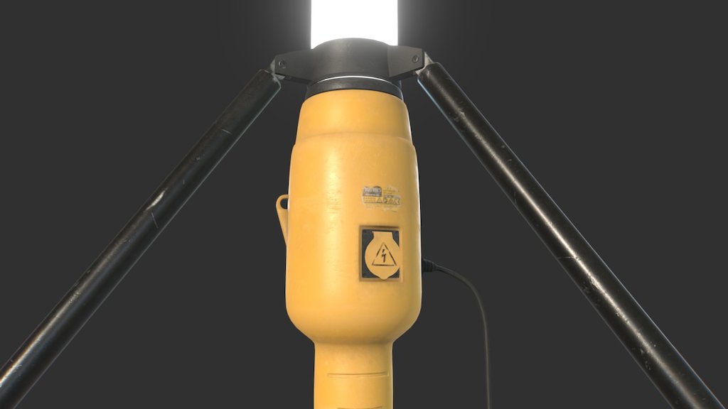 Construction Light - 3D model by williamdalcarobo [19f1ad3] - Sketchfab