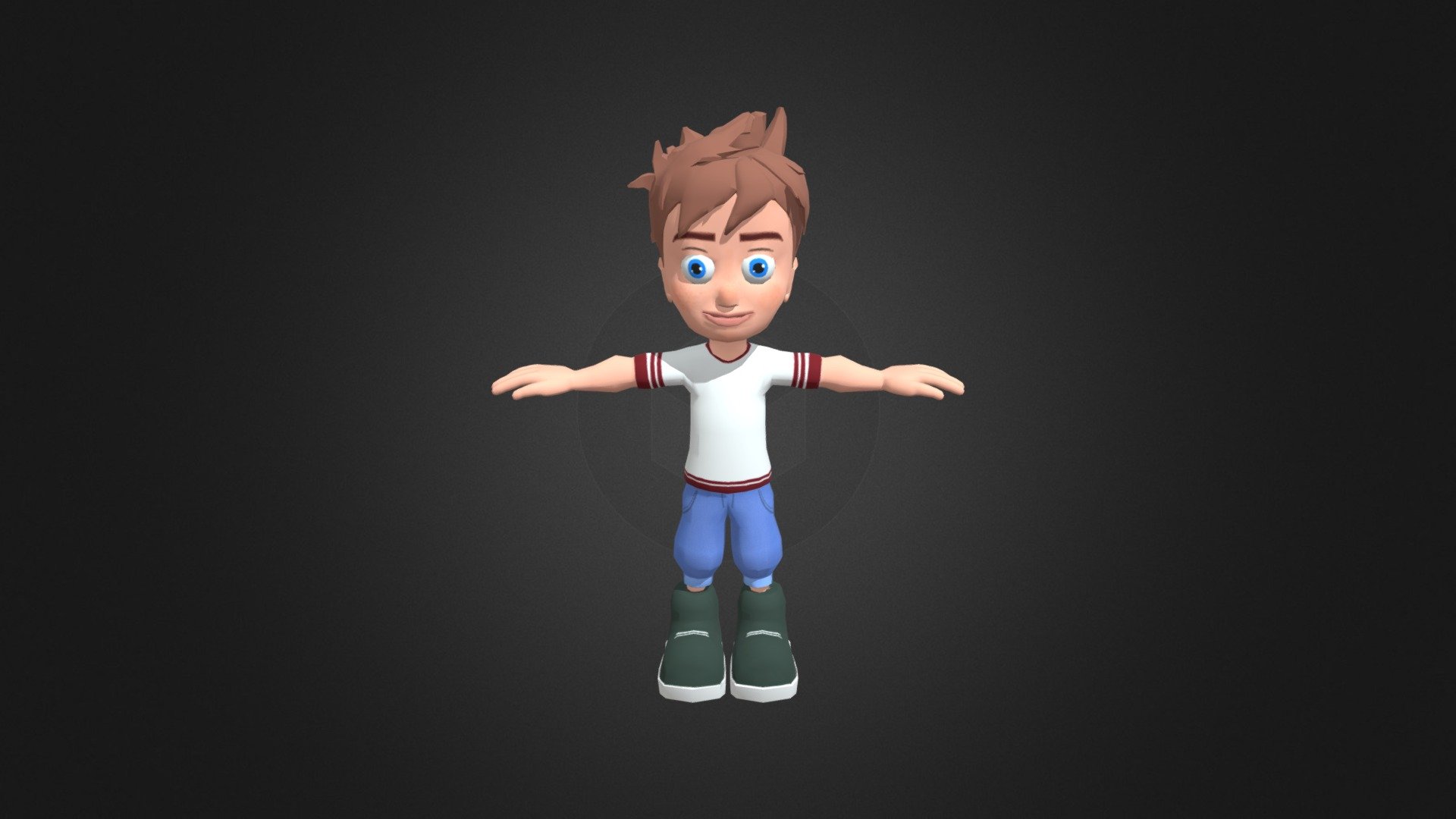 Child Cartoon (Free 3D Model) - Download Free 3D model by FoFLaFe ...