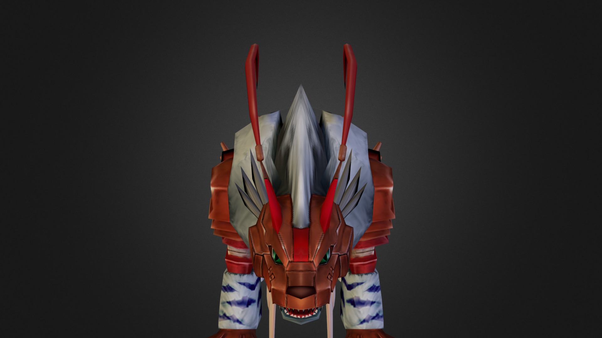 PC Computer - Digimon Masters - Dino Tigermon - 3D model by rogarmao ...