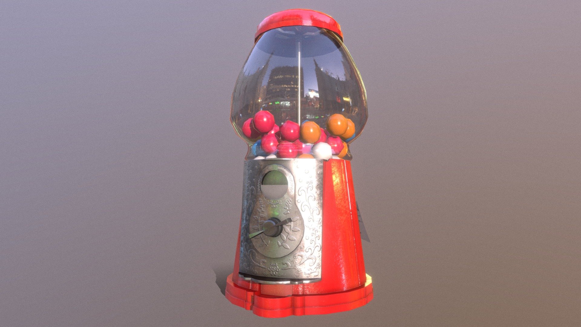gumball machine - 3D model by LaSamFish/辣鹹魚 (@lasamfish) [19f426d ...