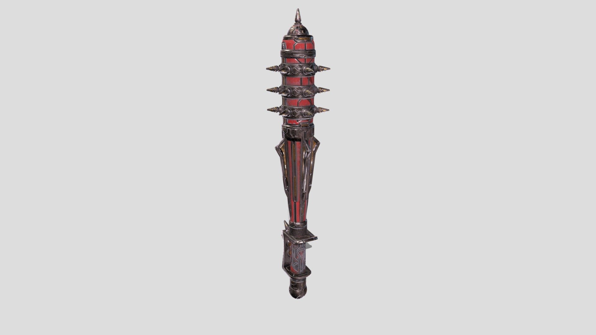Hard surface mace - 3D model by Miłosz Ignaszak (@Mielos3D) [19fa8ba ...