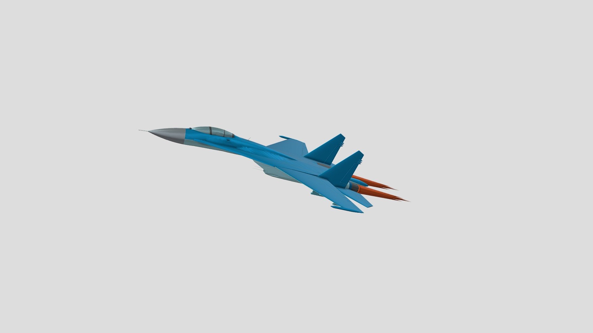 Sukhoi Su-27 Flanker - Download Free 3D model by Spark_Customs [19fb0bc ...