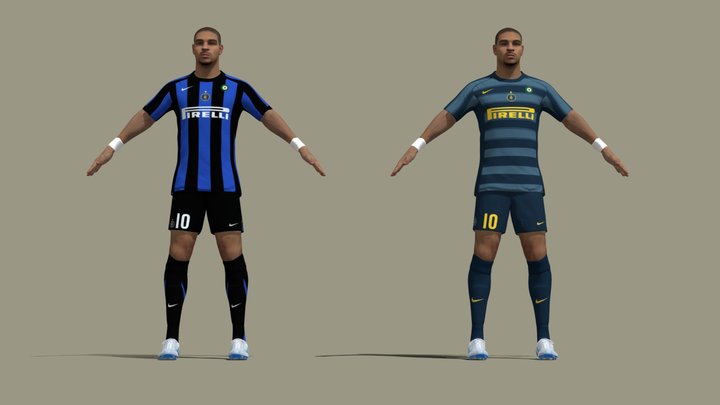 Footballer 3D models - Sketchfab