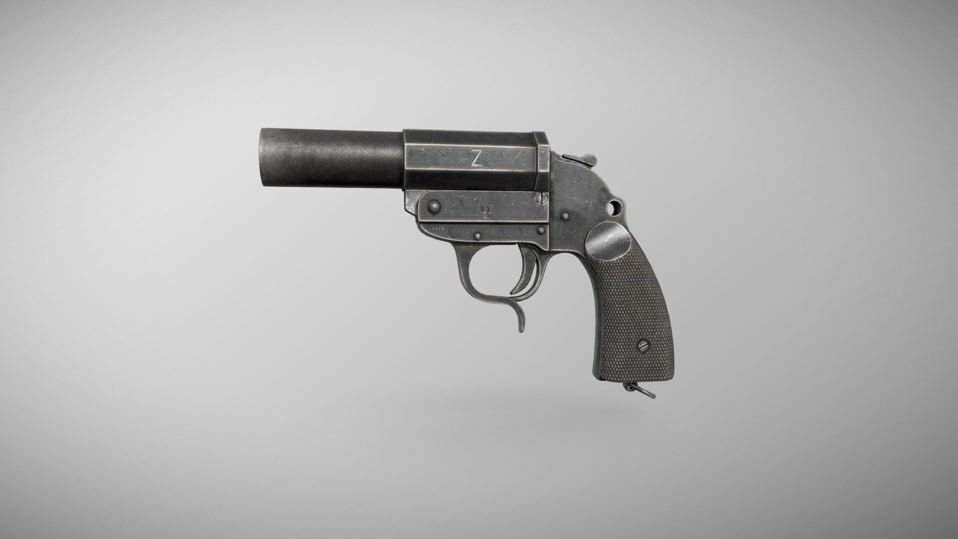 Kampfpistole "Z" - 3D model by artemmashkovich [19fd4aa] - Sketchfab