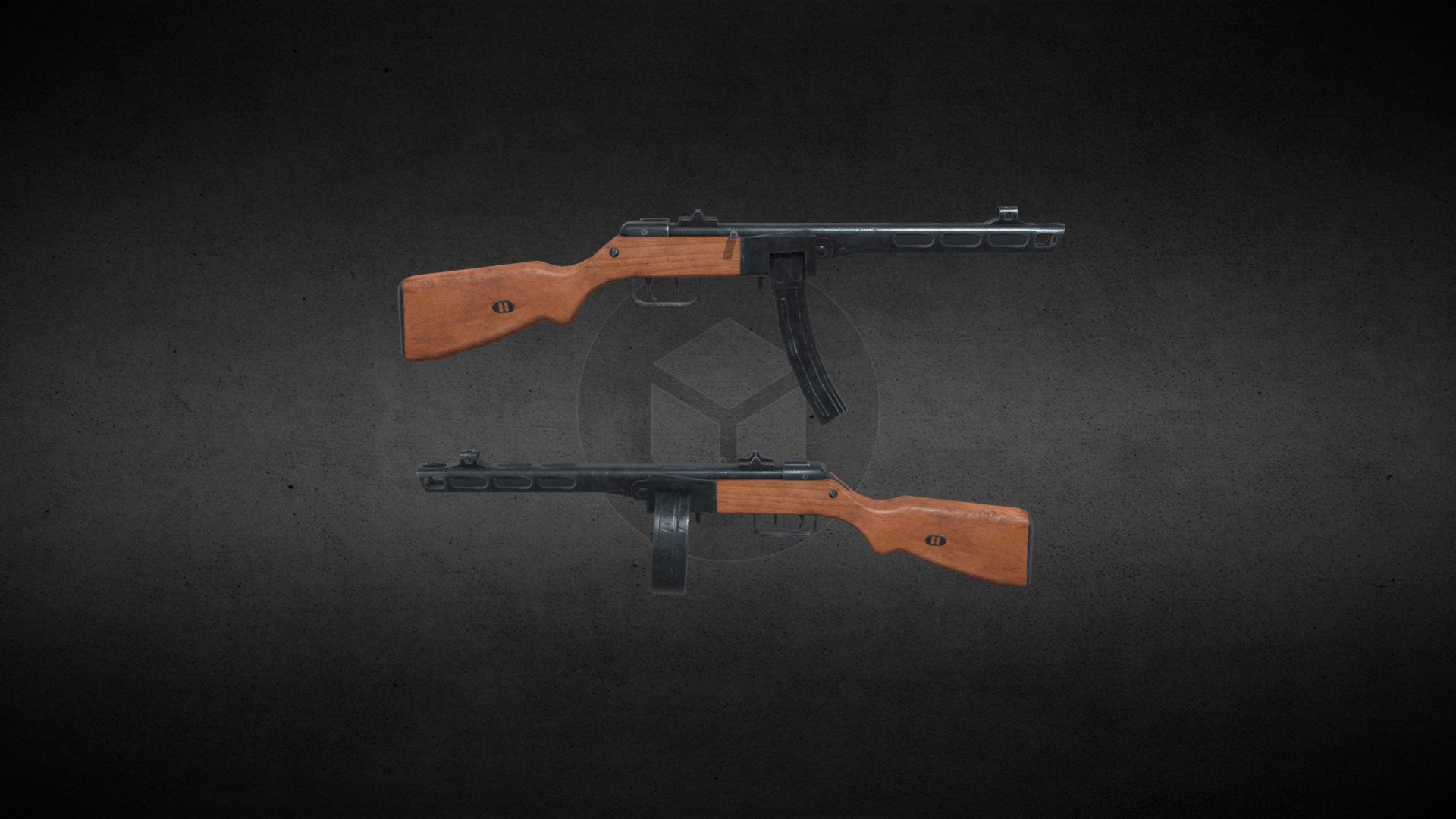 PPSh-41 and PPSh-42 - Buy Royalty Free 3D model by Alexandr Kuzmin ...