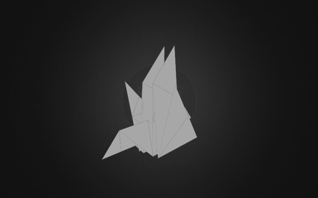 origami bird.stl - 3D model by ssarch25 [1WmJv4Y] - Sketchfab