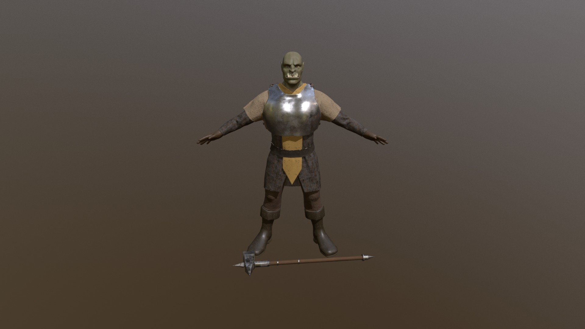 Orc Fighter - 3D model by Connor (@cjambler) [1a00040] - Sketchfab