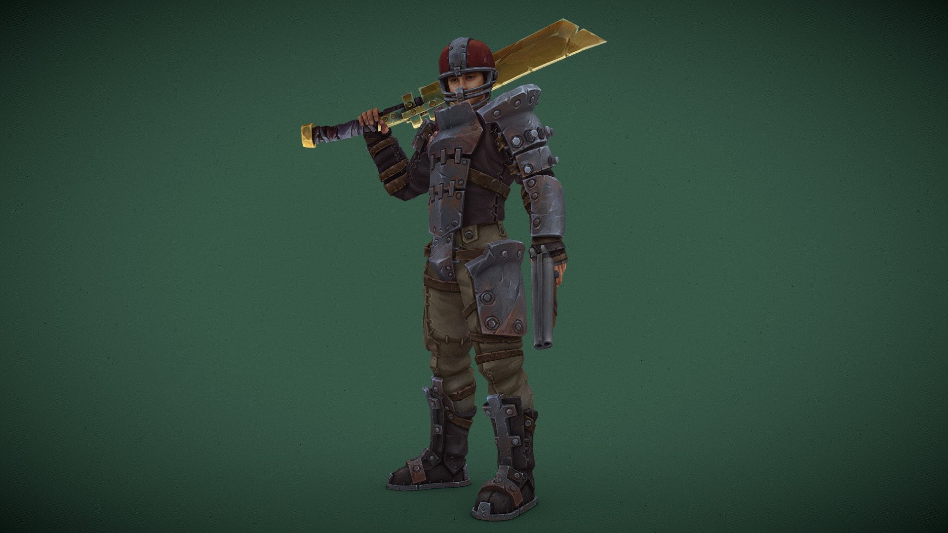 Outlander - Iron Armor set - 3D model by Andrey (@fruitmamba) [1a00b48 ...