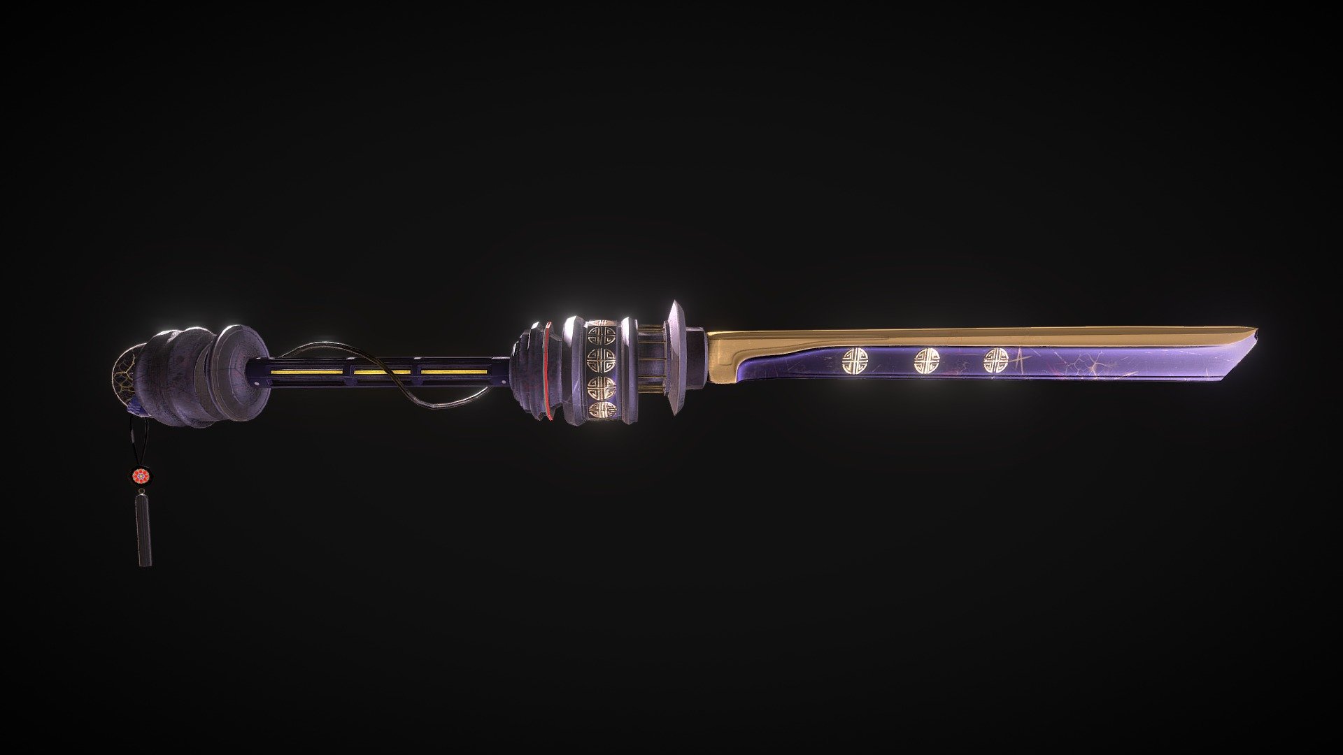 'Lunar new year' weapon - 3D model by KaLetSa [1a02b09] - Sketchfab