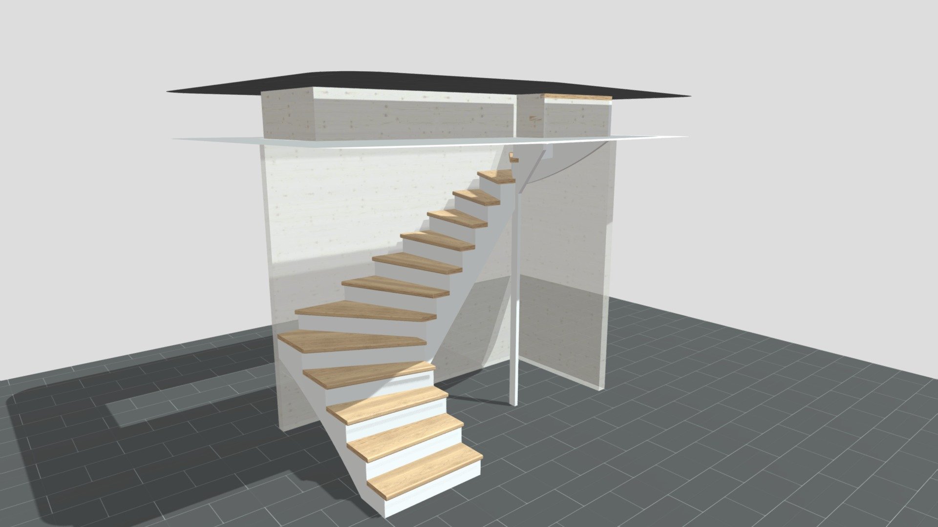 163 Kaunis tn trepp p rdastmetega - 3D model by Baltic Wood Partners ...