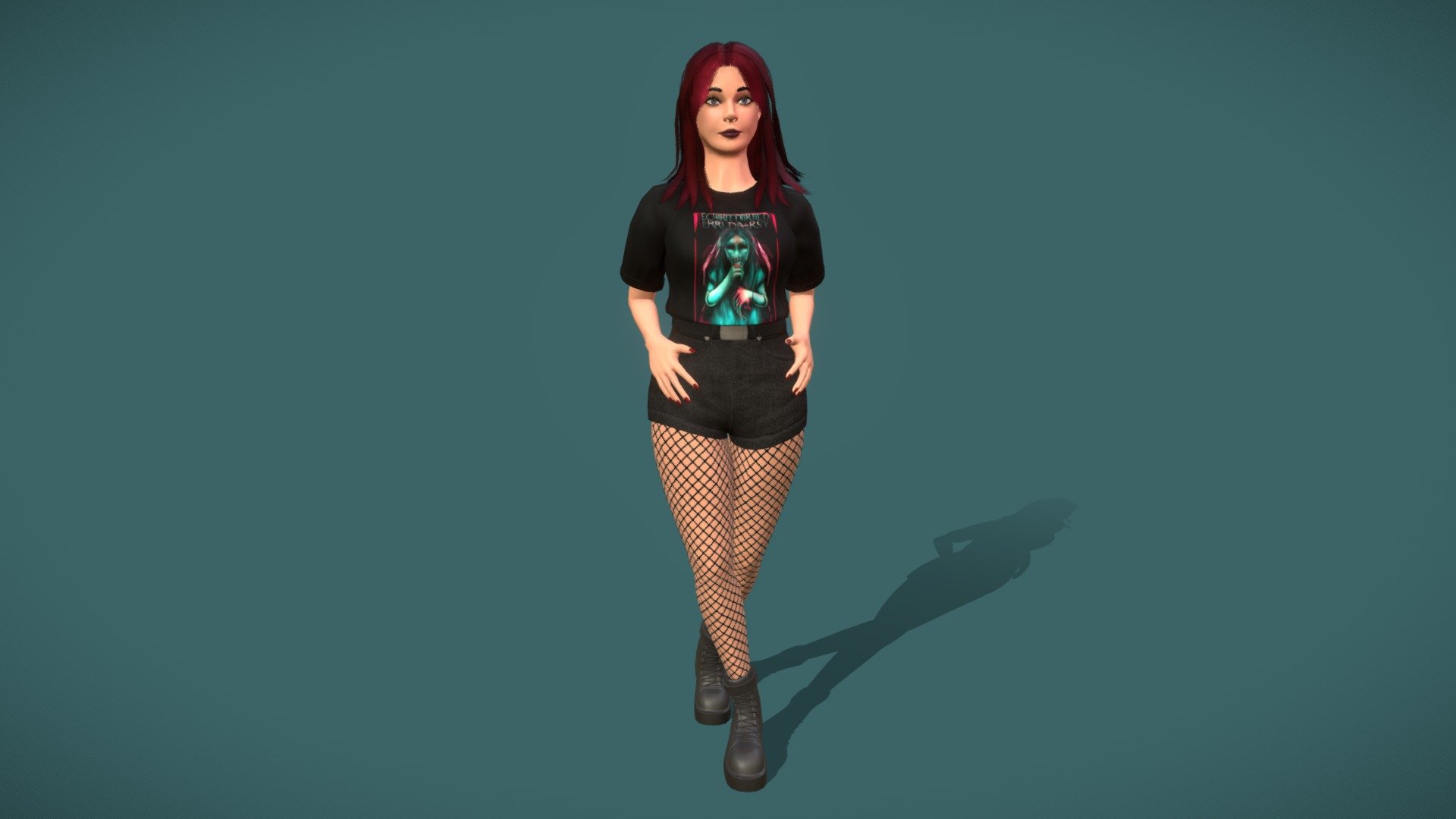 Redhead Rock Girl Download Free 3d Model By Toni García Vilche Zulgv 1a056ad Sketchfab