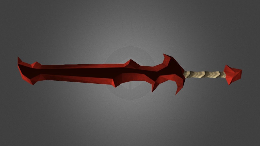 Nostalgia Runescape Dragon Sword - Download Free 3D model by ParaPup ...