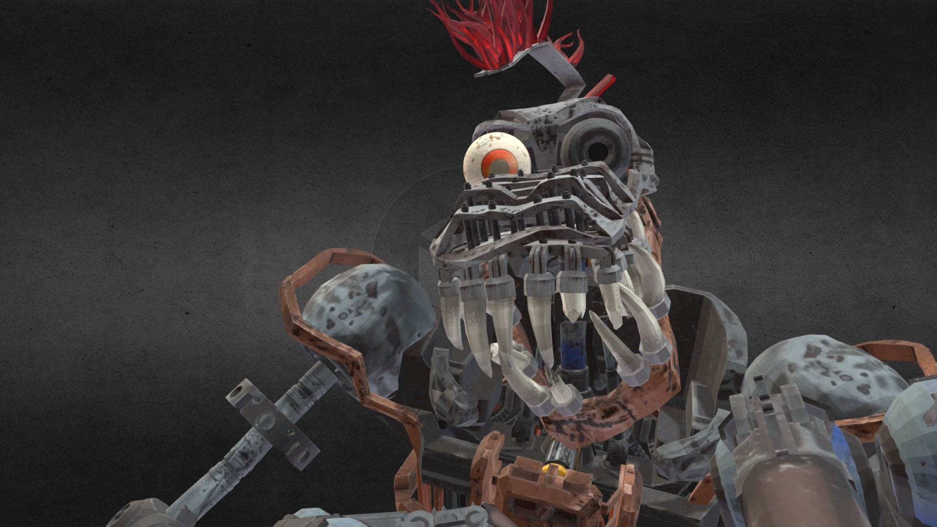 Ruined Monty - FNAF - Security Breach Ruin - Download Free 3D model by ...