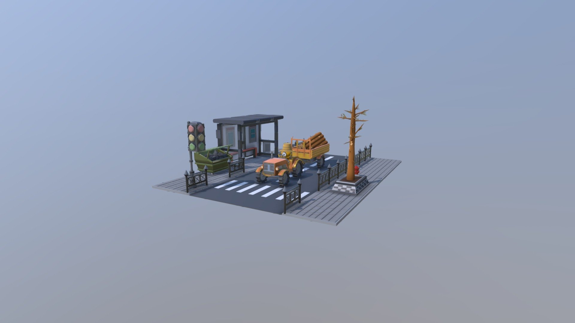 (XYZ HW5) - Coloring (scene) - 3D model by Erwin_Reznikov ...