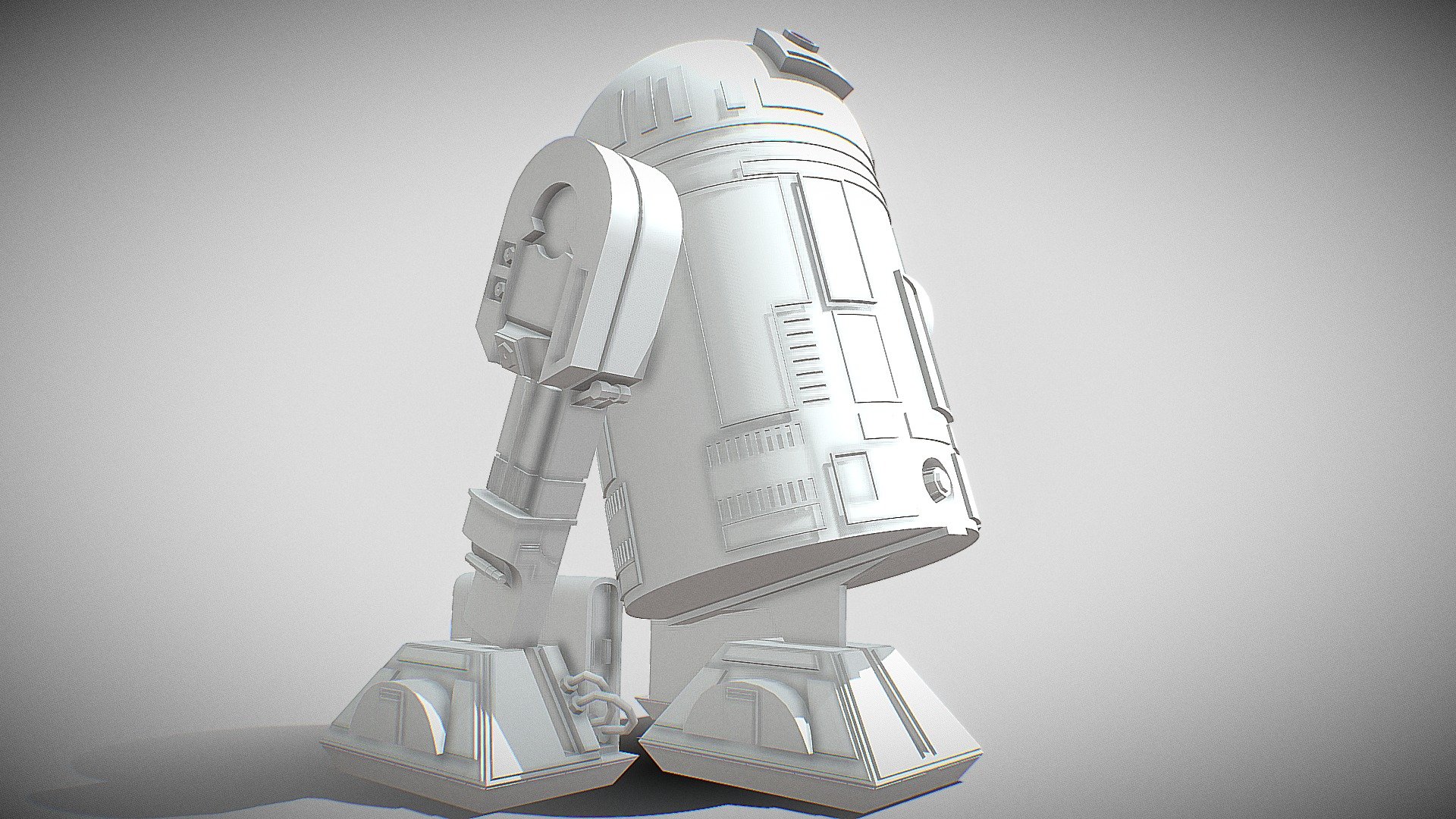 R2-D2 for 3D printing - Buy Royalty Free 3D model by Brian Erbes ...