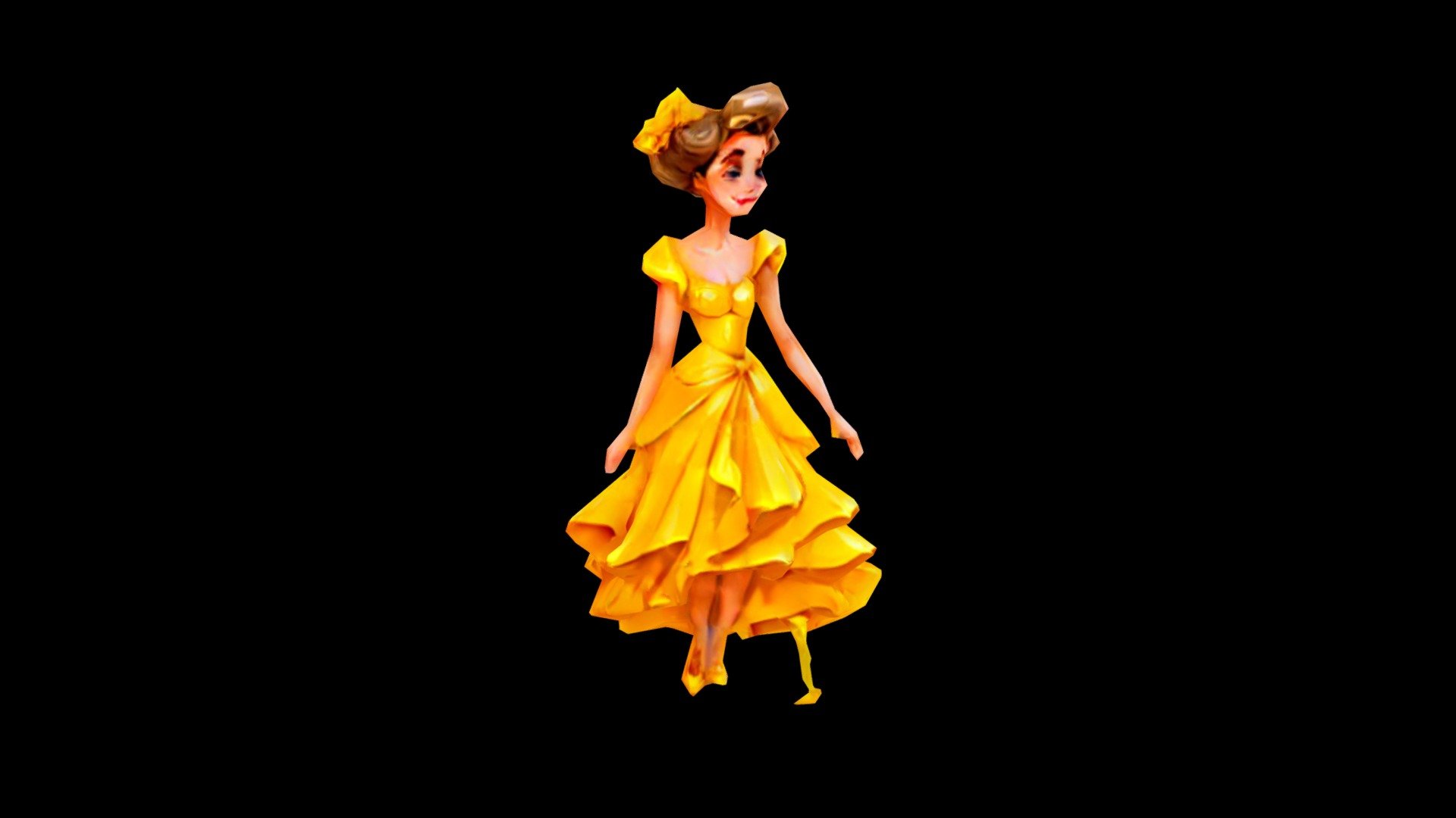 Belle, a fictional character from Disneys Beauty - Download Free 3D ...
