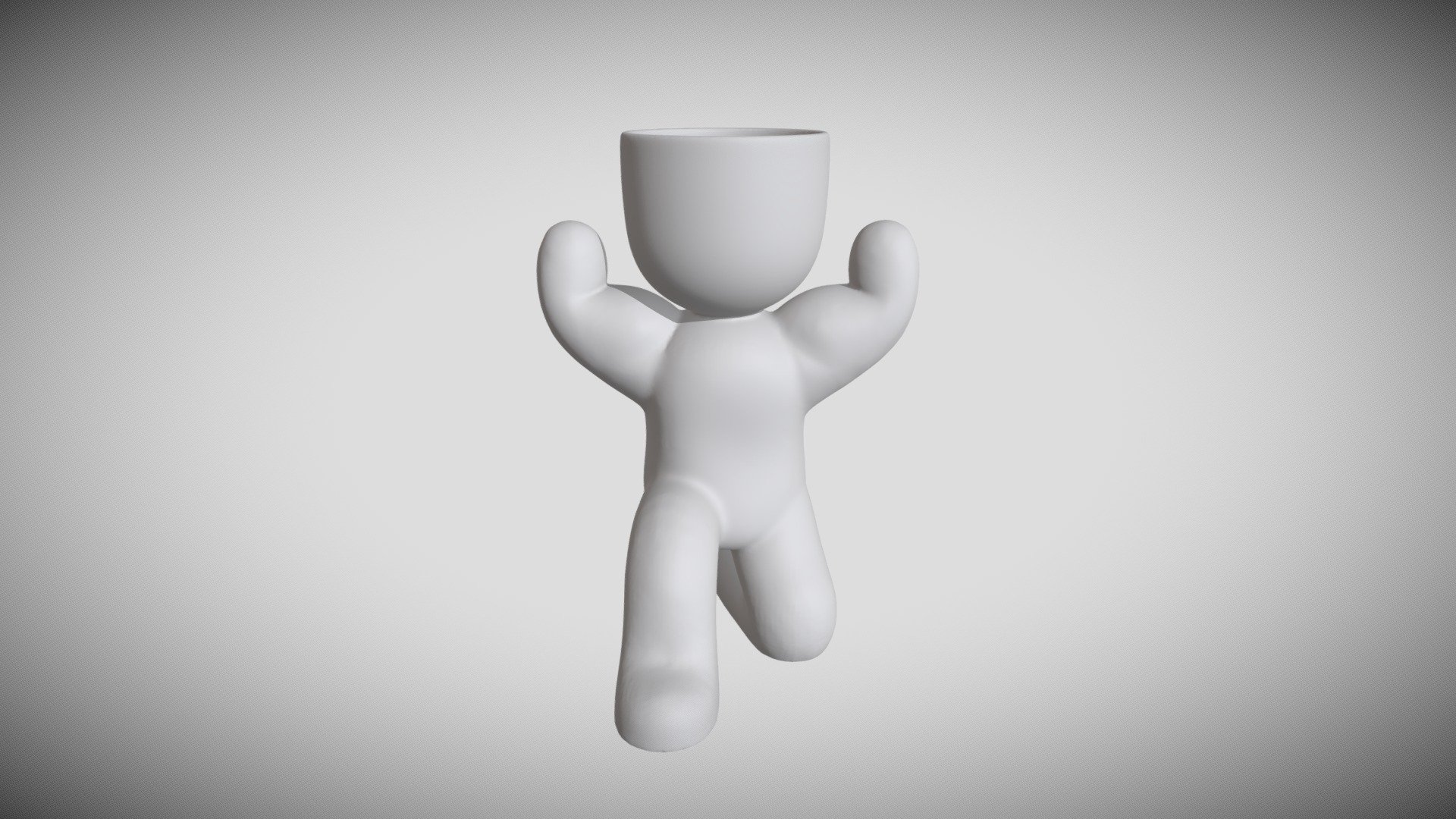 Strong Man Planter, Muscle Man Planter - 3D model by Industrial 3D ...