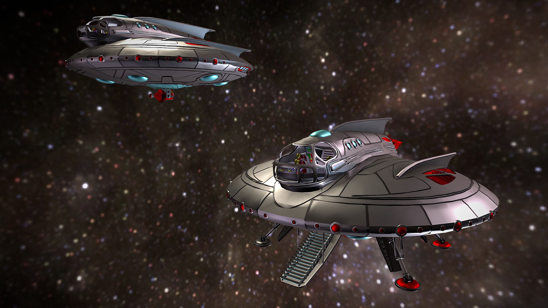 ZETAN RECON SAUCERS DETAILED N COLOR - Download Free 3D model by ...