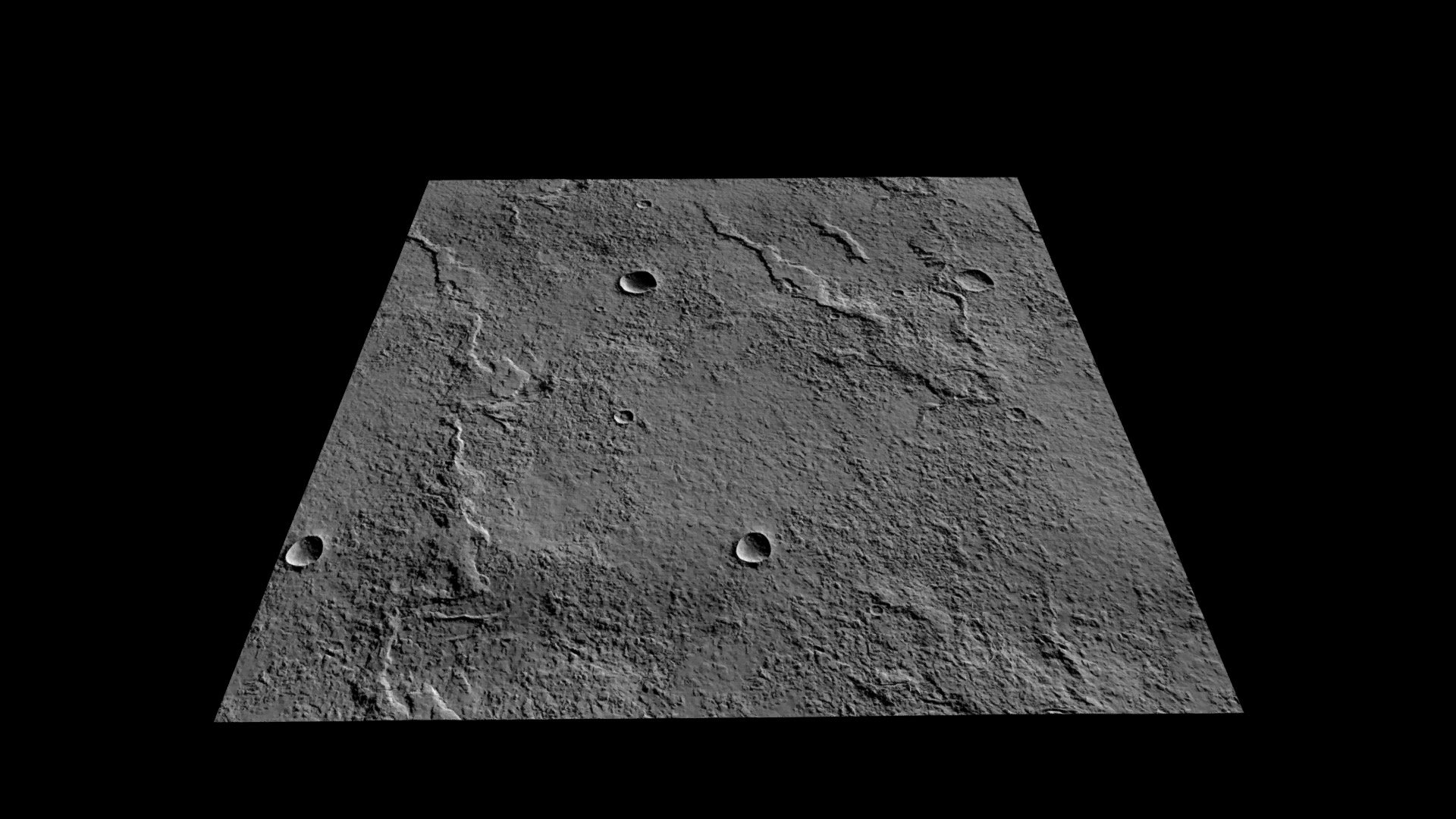 Moon Terrain Flat 3 - Buy Royalty Free 3D model by Desertsage [1a0f4ee ...