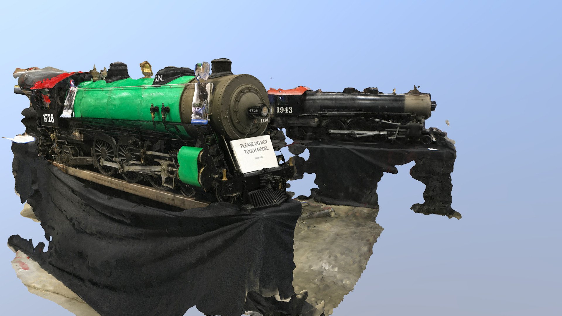 Green Train - 3D model by peter54 [1a12a41] - Sketchfab